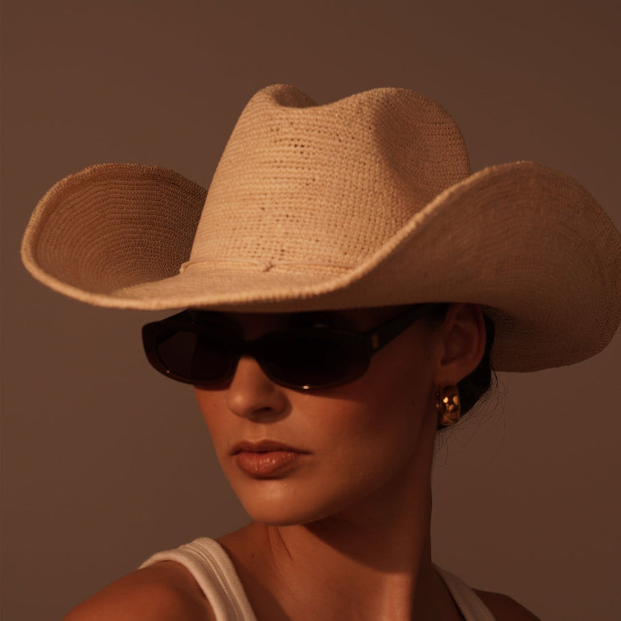 Hacienda - Toquilla Straw Packable Crushable Cowboy Western Panama Hat ...